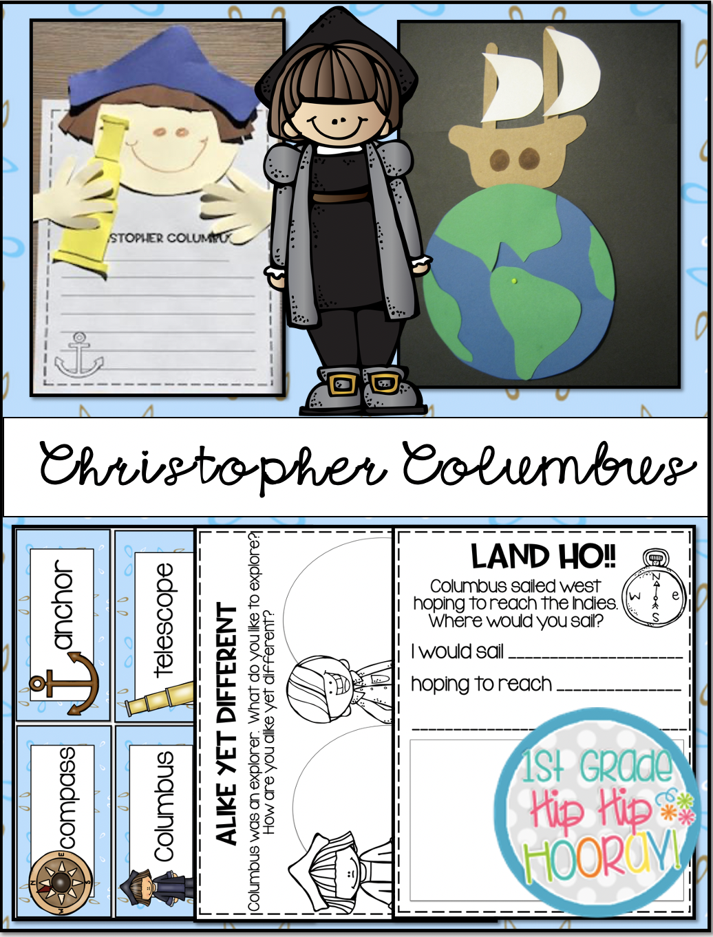 1st Grade Hip Hip Hooray!: Christopher Columbus
