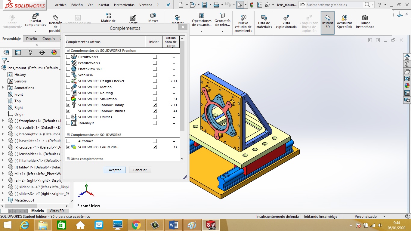 SolidWorks _ Lesson 16 _ Smart Fasteners.
