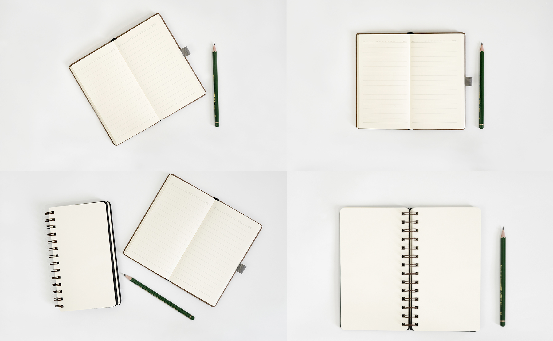 free 4 Top View Sketchbook Copyspace Background