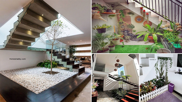 6 Inspirasi Desain Taman Bawah Tangga Rumah Minimalis ~ Homeshabby.com ...