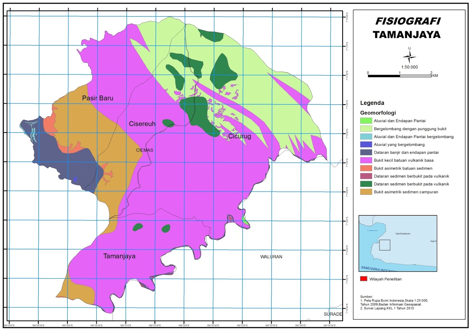 Karakteristik Keruangan Desa Taman Jaya, Ciamas, Sukabumi