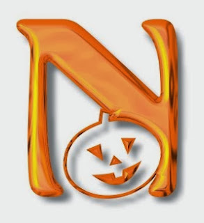 Alfabeto de Halloween con letras color naranja. - Oh my Alfabetos!