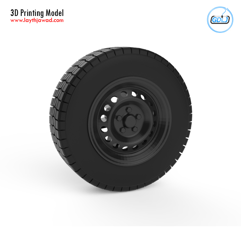 Tire Mold With Standard Wheels 3D Printing Model | Layth Jawad