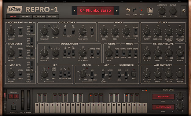 MATRIXSYNTH: u-he Repro-1 SCI Pro-One Based Software Synth Beta Now ...
