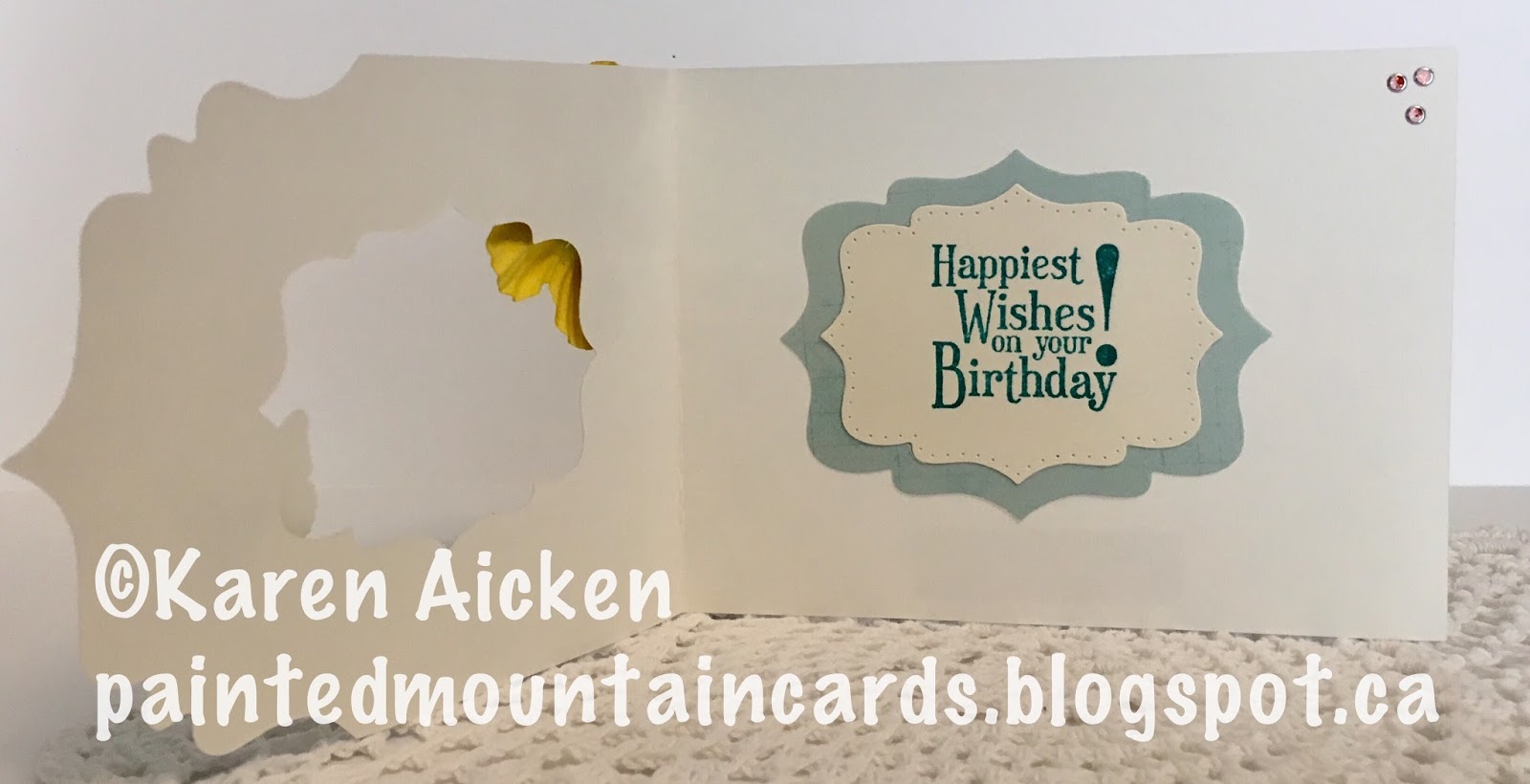 Painted Mountain Cards: Ornate Edge Birthday Cards