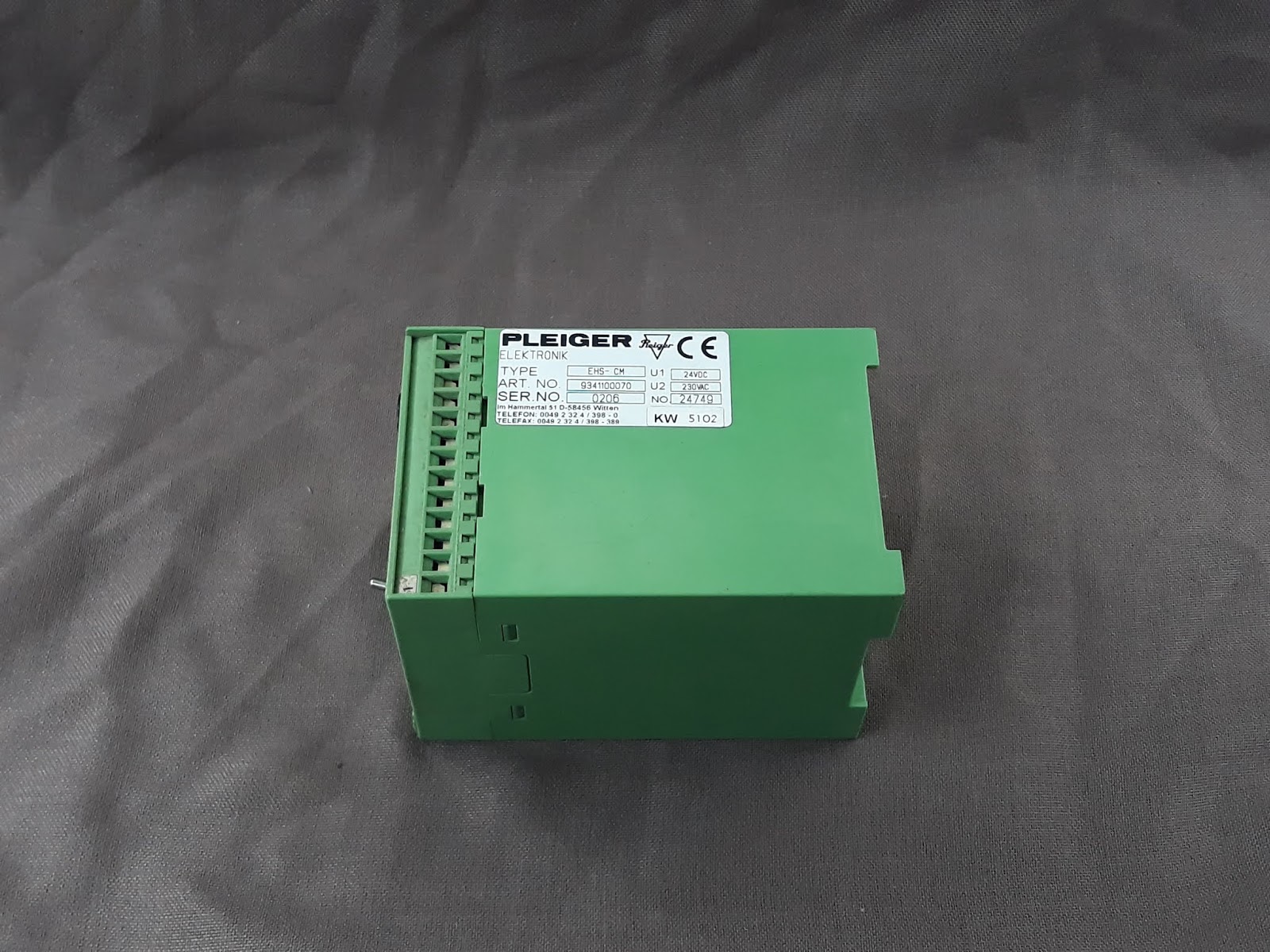 PLEIGER EHS CM CONTROL MODULE 9341100070