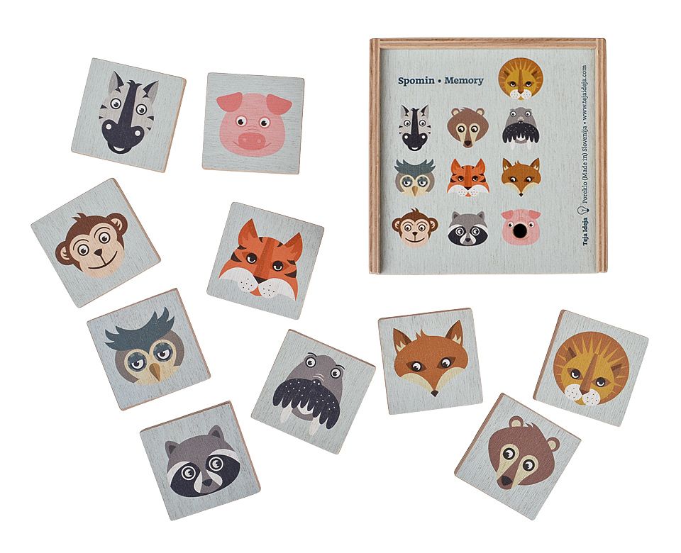 Ta.Ta. Unconventional Design For Kids: WOODEN MEMORY GAMES