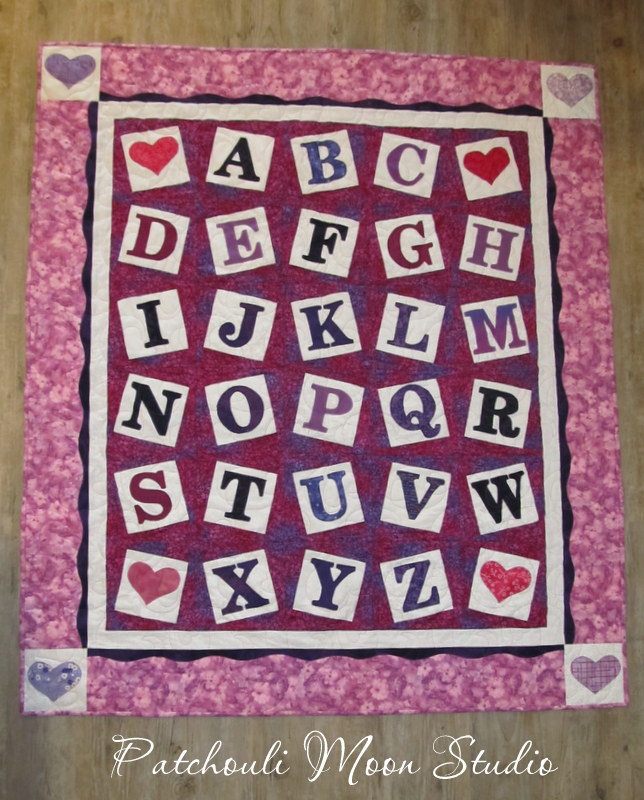 Patchouli Moon Studio: Alphabet Quilt Pattern New Updated Version