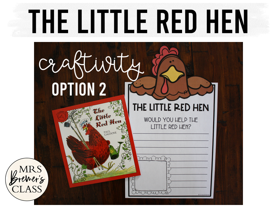 The Little Red Hen | Book Activities and Craftivity | Mrs. Bremer's Class