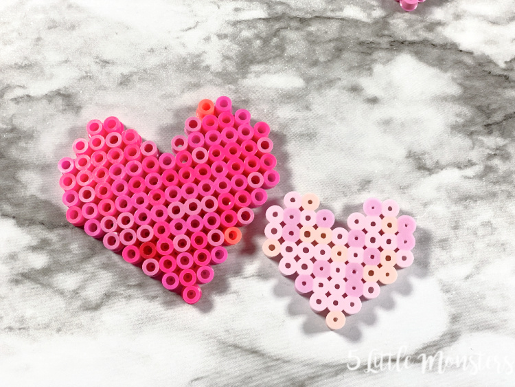 5 Little Monsters: Valentine Perler Bead Designs