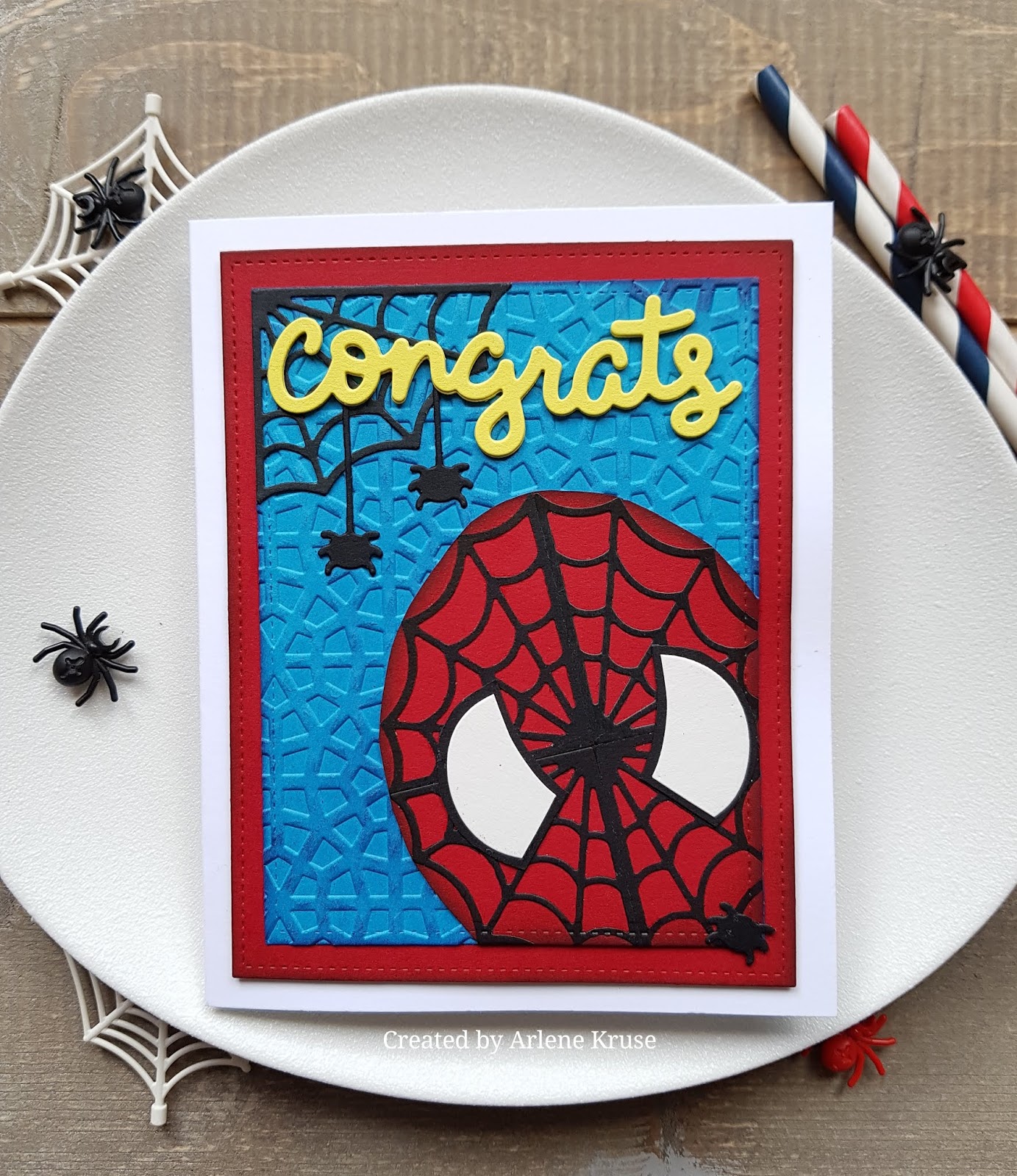 Knipoog Creations: Spider-Man birthday card!