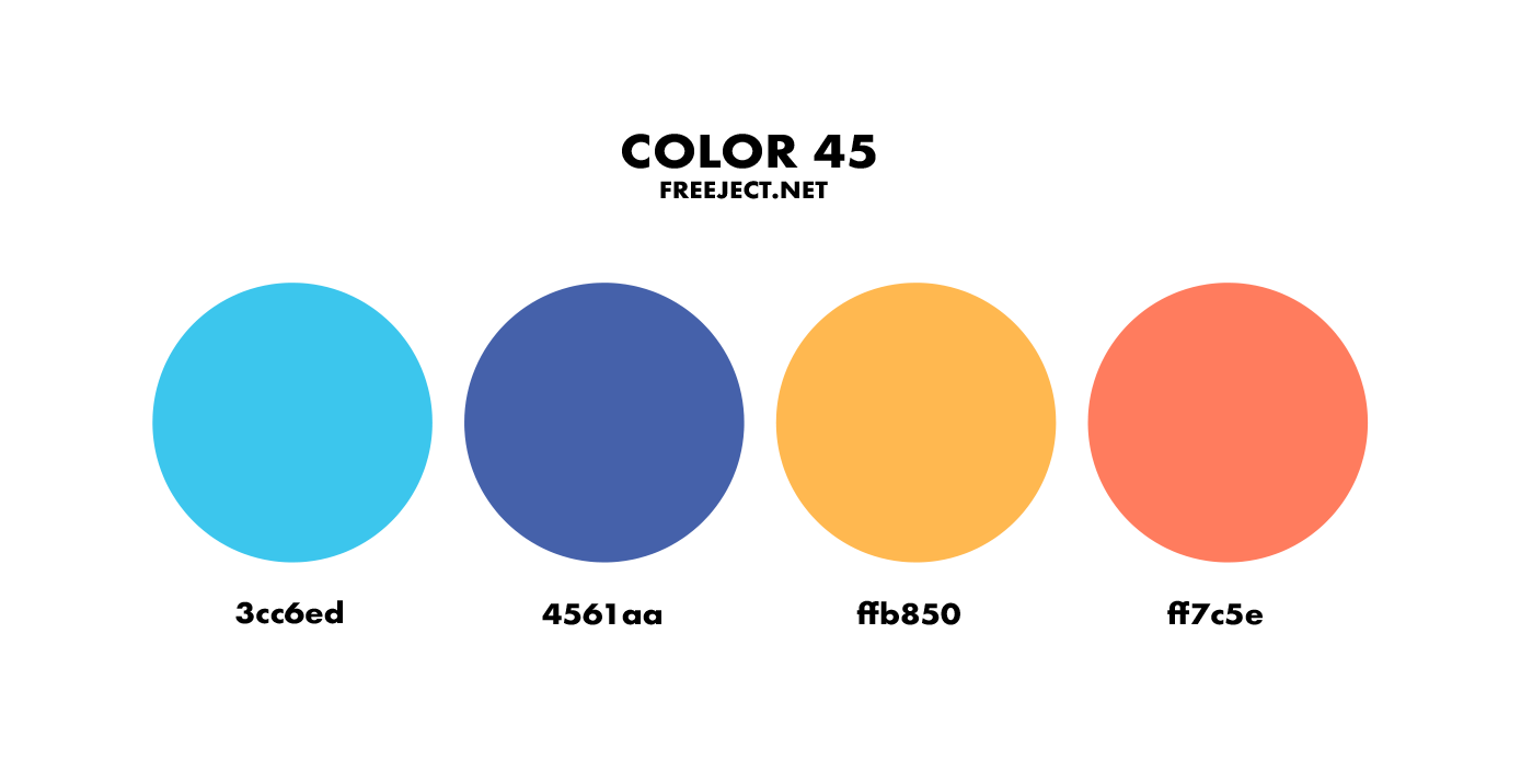 Color Palette PNG - 4 Color Combinations