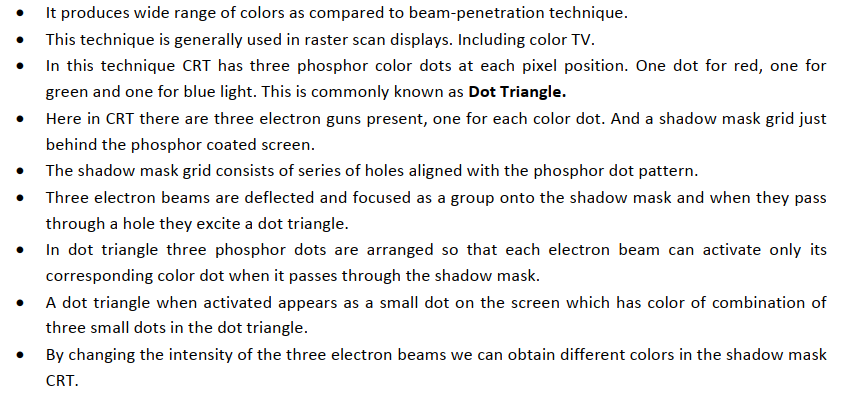 Color CRT Monitors 17-03-2020