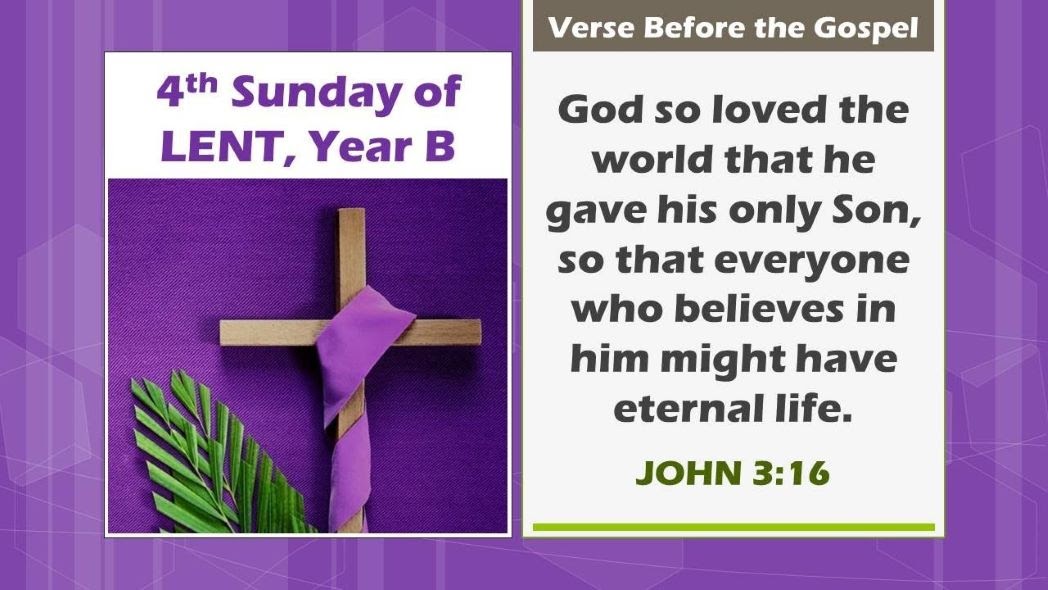 lorantalk "web ministry": Cycle (B) 4th Sunday in Lent