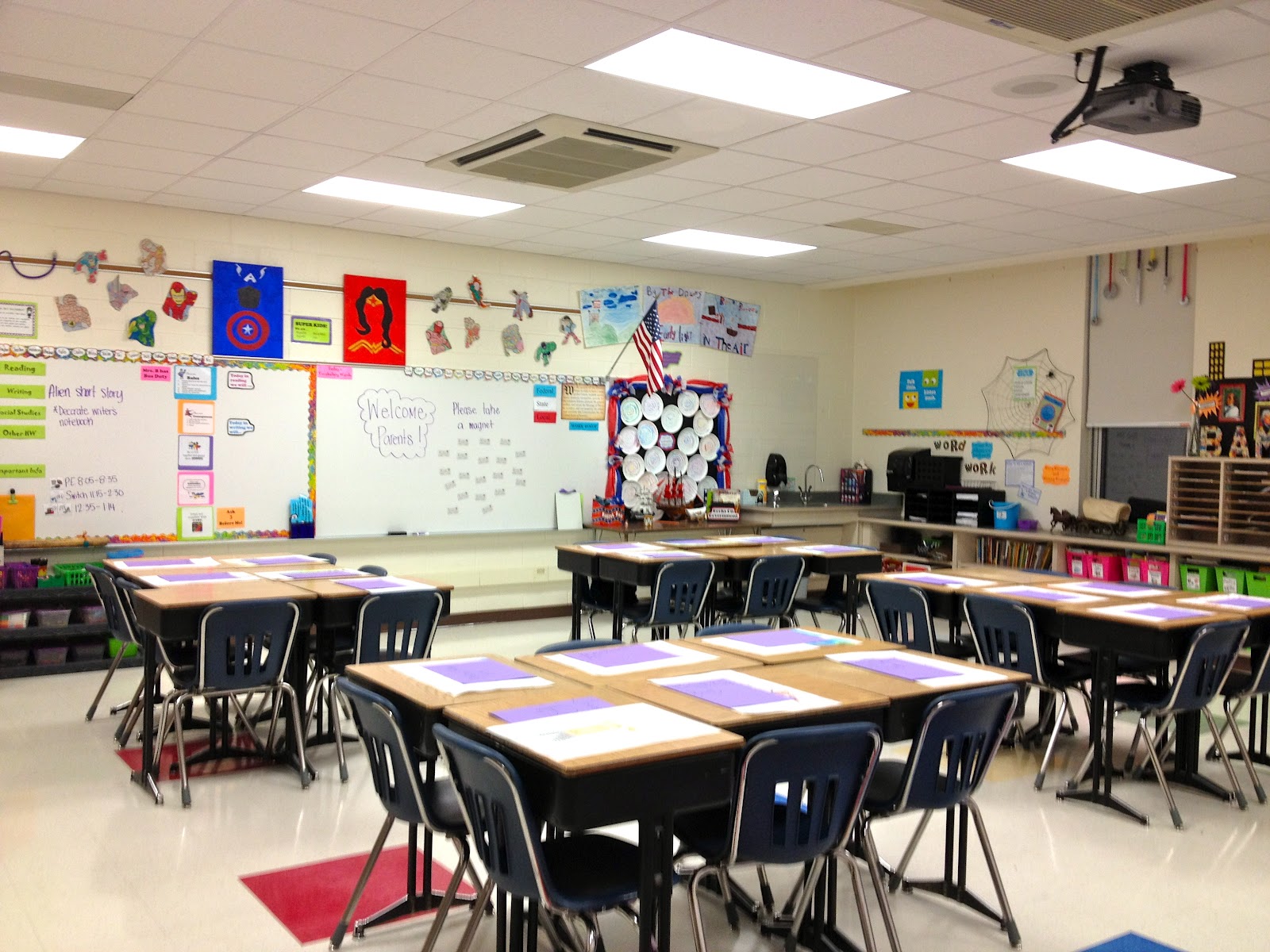 the ART of learning: Superheroes UNITE! A Classroom Tour