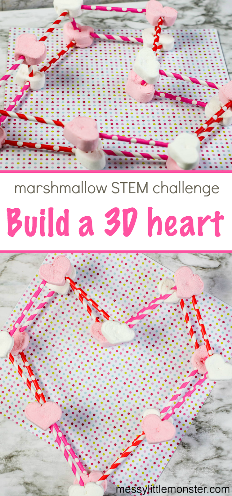 Marshmallow Structures STEM challenge - with a Valentine twist! - Messy ...