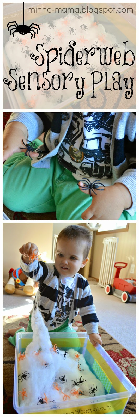 Minne-Mama: Spider Web Sensory Play