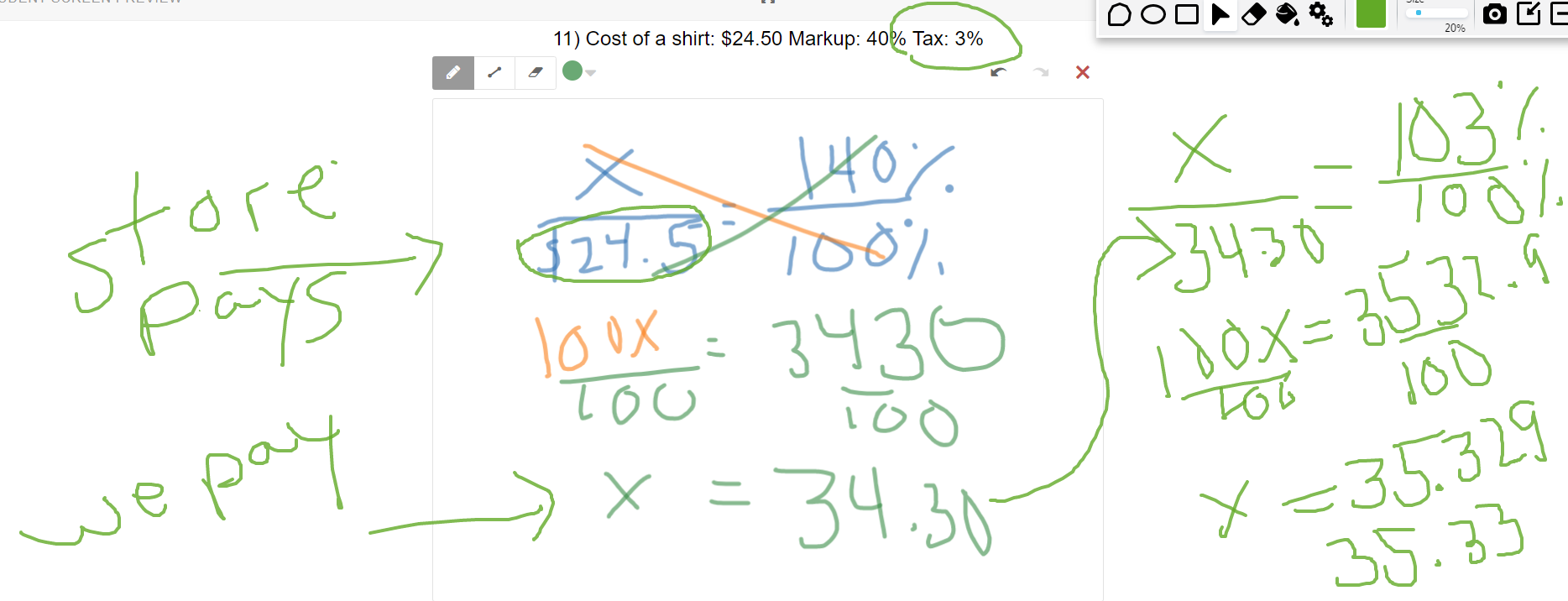 Rickard 7 Math 2020: 2020