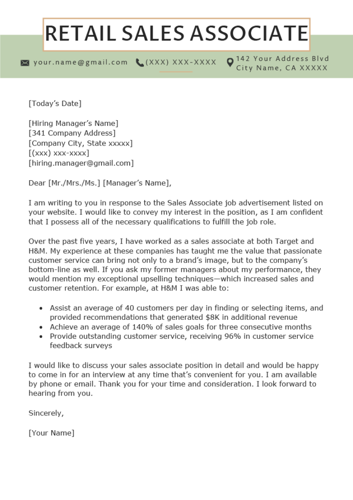 Traditional Cover Letter Template ~ Resume Letter