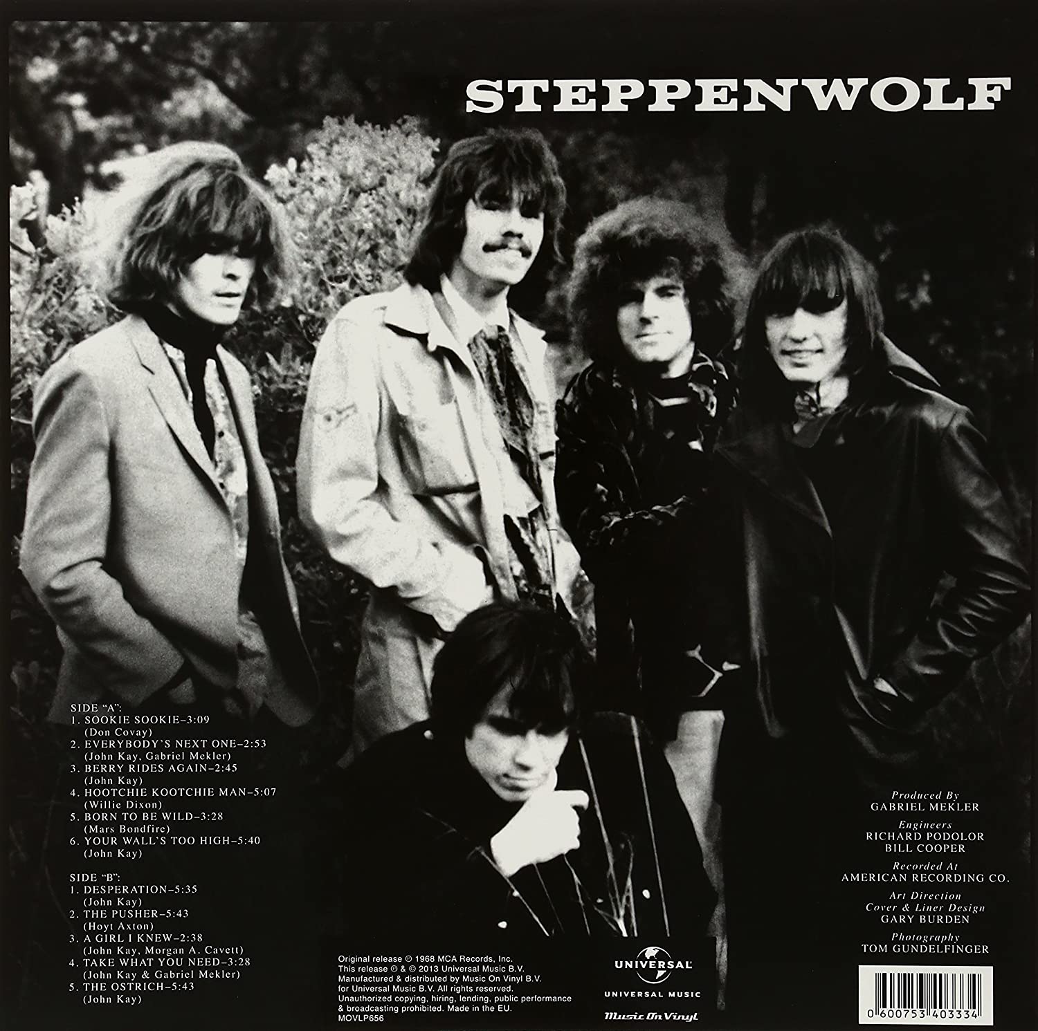Classic Rock Covers Database: Steppenwolf - Steppenwolf - Released Year ...