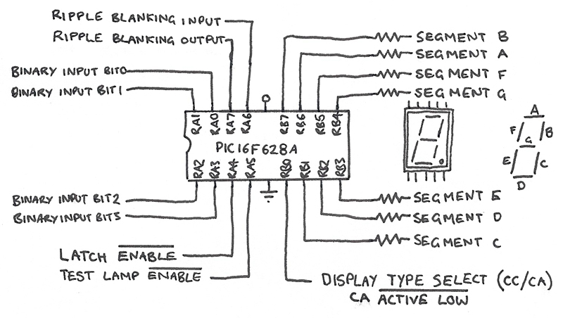 Engineering Projects Binary To 7 Segment Decoder
