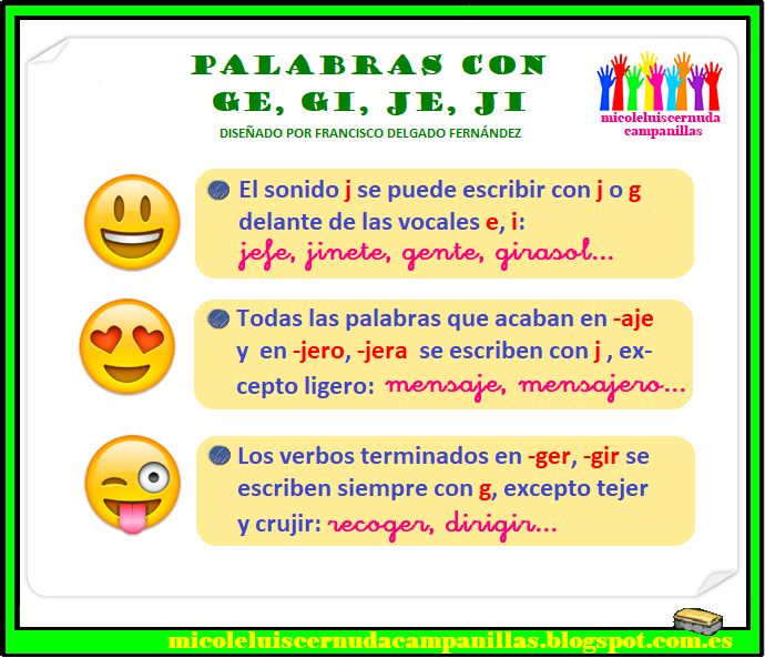 El blog de 6ºC: Ortografía: ge, gi, je, ji