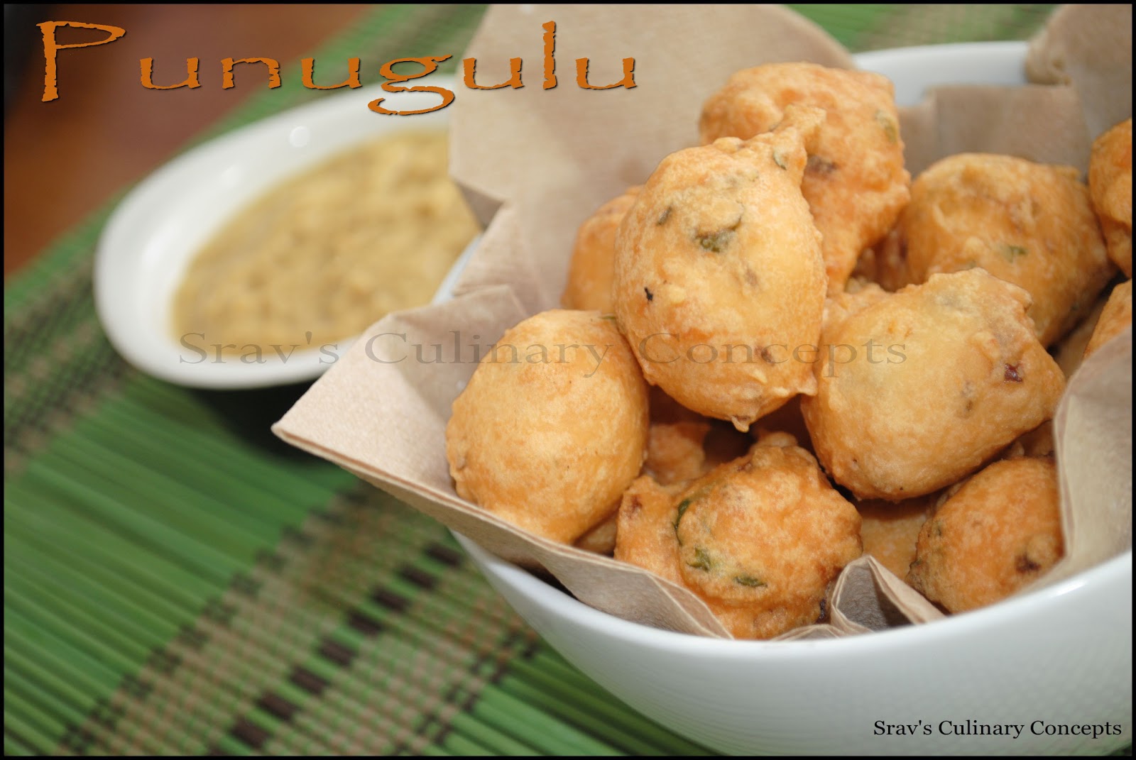 Srav's Culinary Concepts: Punugulu | Urad Dal Bondas with Dosa Batter