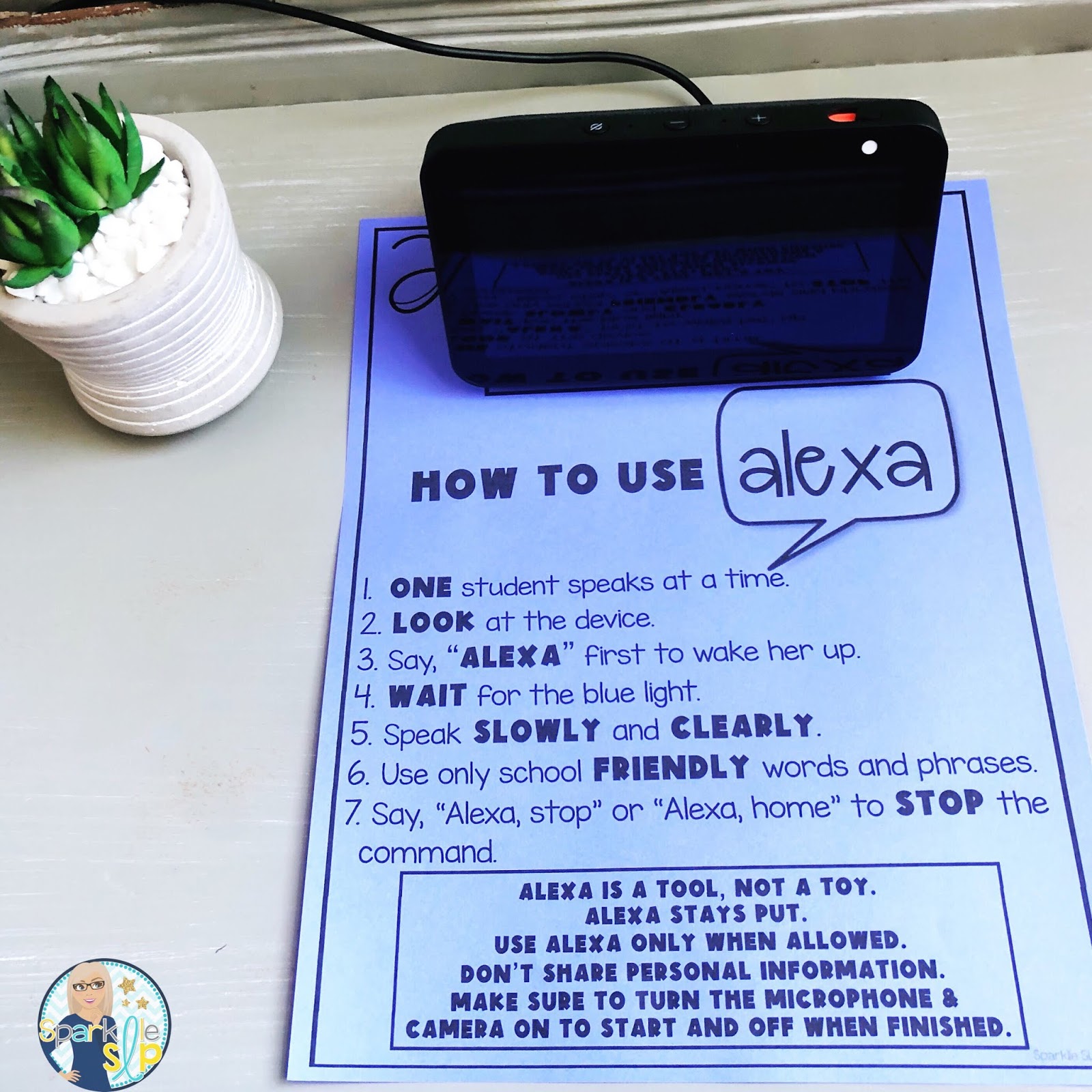 Alexa in the Speech Room - Sparklle SLP