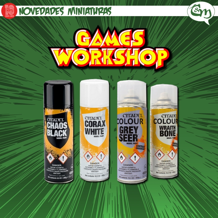 Comics: Reposición de sprays de Games Workhop!