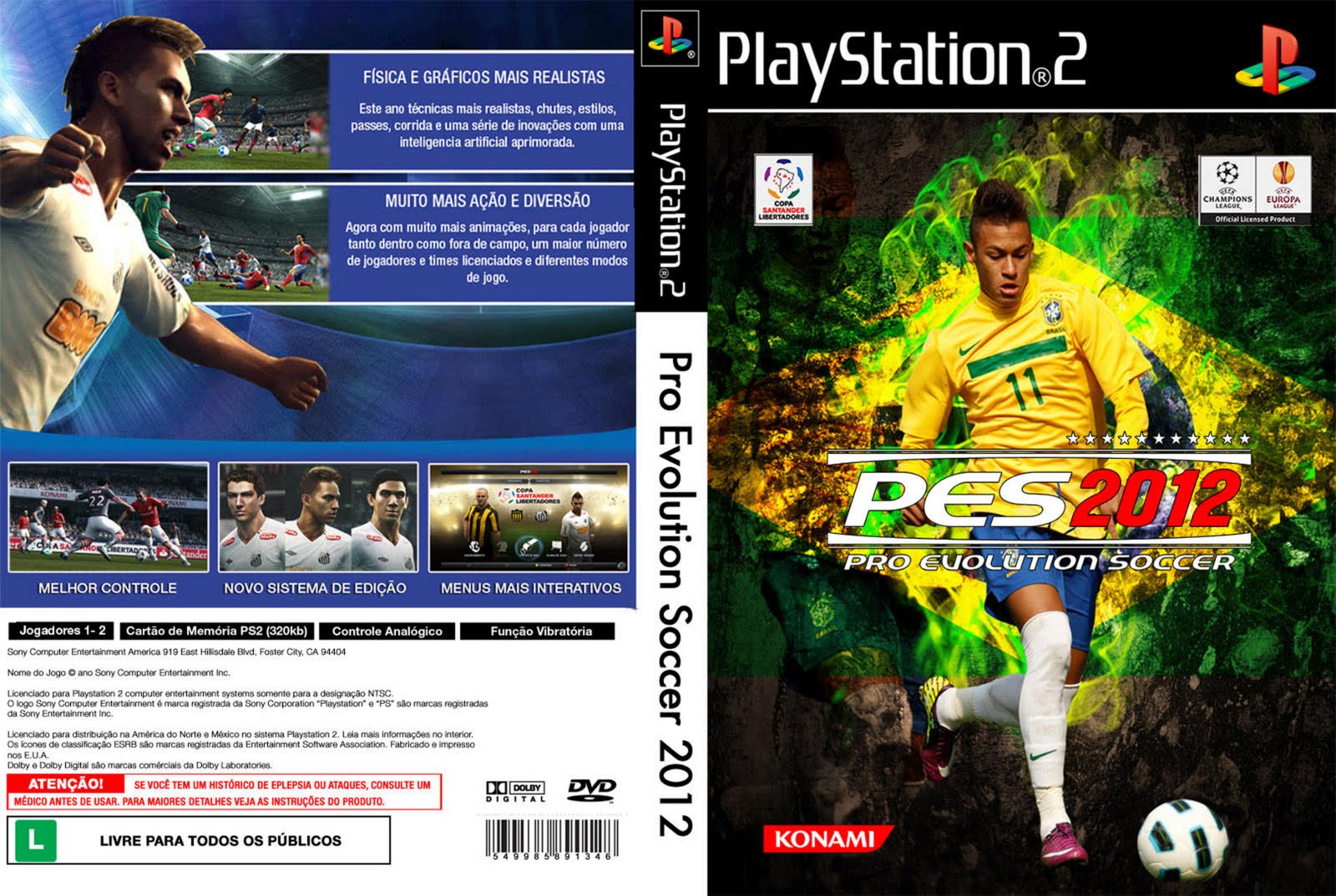 Capa PES - Pro Evolution Soccer 2012:Covers Filmes
