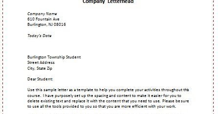 Business Letter Format Html - Birthday Letter