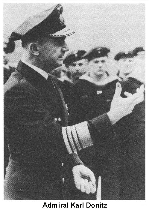 NAZI JERMAN: Foto Karl Dönitz, Panglima Angkatan Laut Jerman