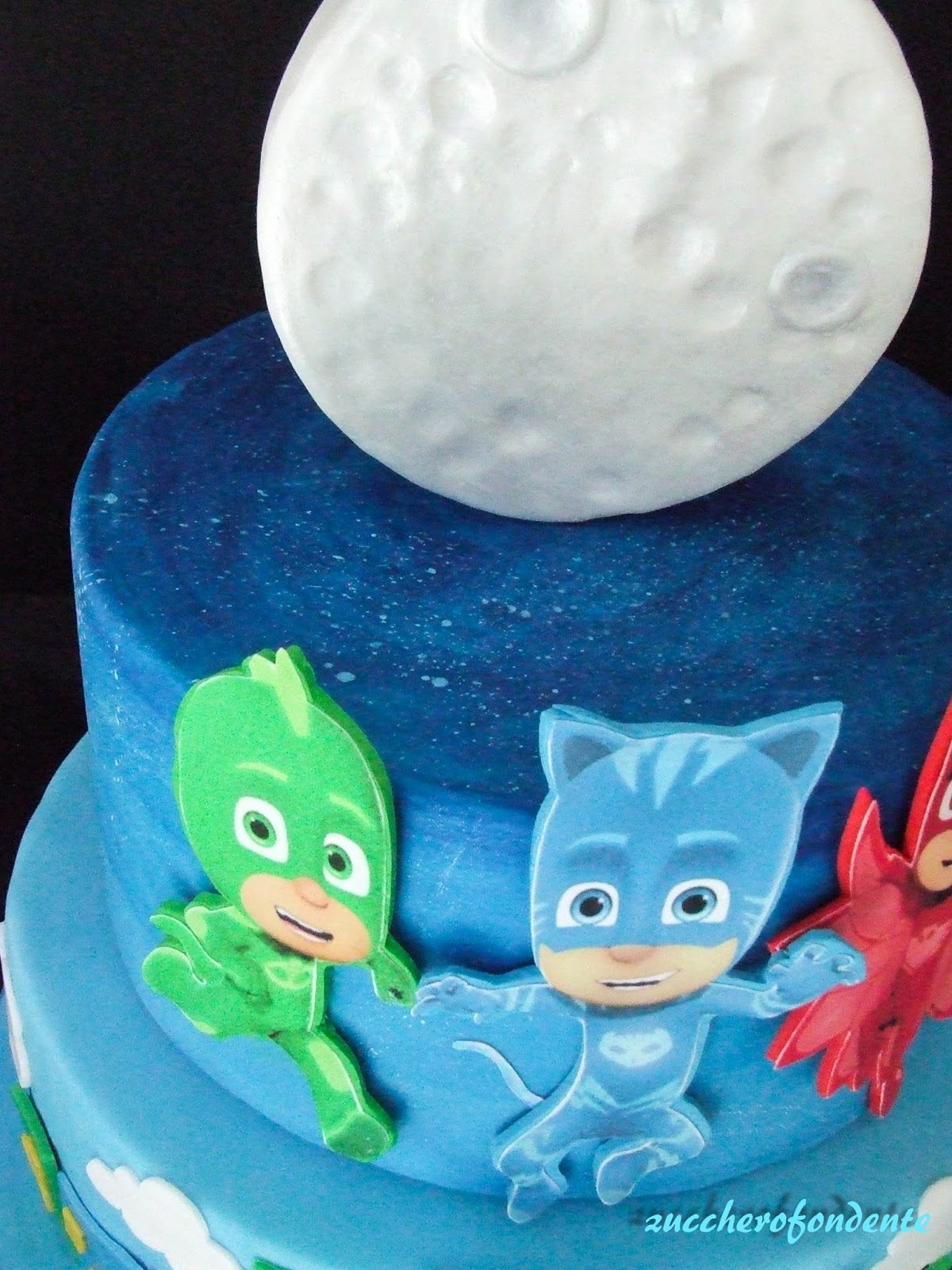 zuccherofondente: Torta Superpigiamini - PJ Mask Cake