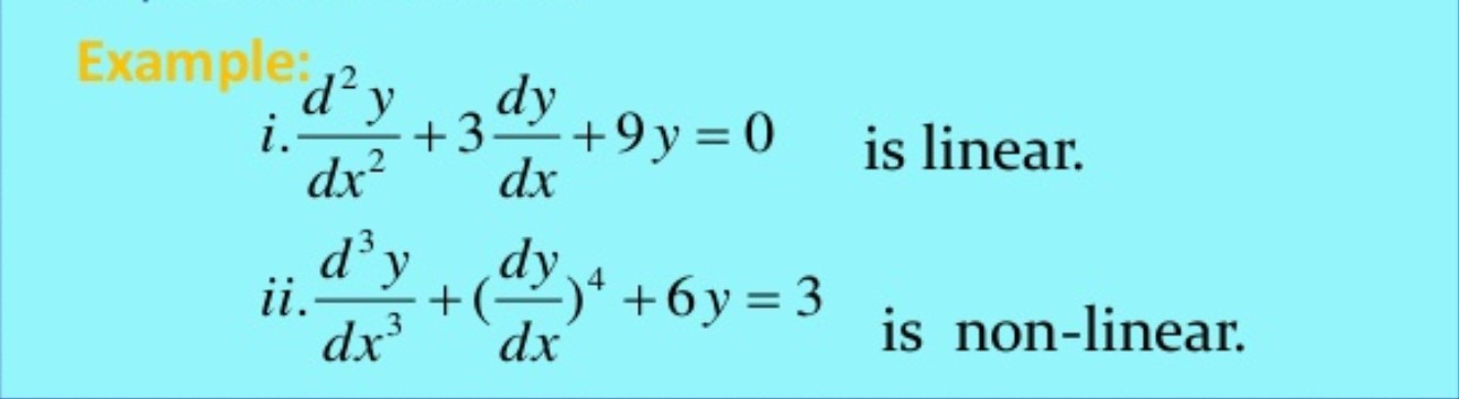 Differential Equations: Classification