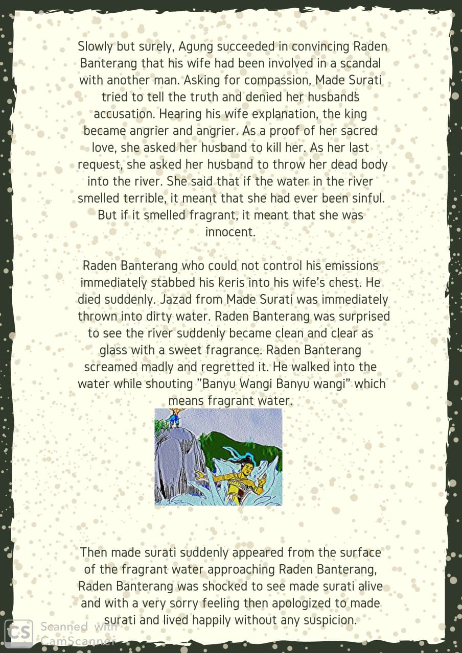 the legend off banyuwangi: narrative text ( the legend of banyuwangi)