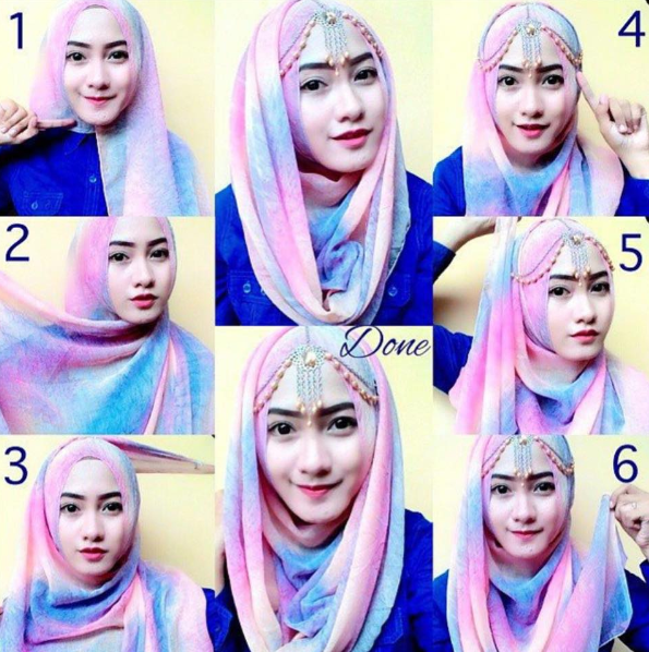 Contoh Tutorial Hijab Elegan Untuk pesta Terbaru 2016 - Kumpulan Contoh ...