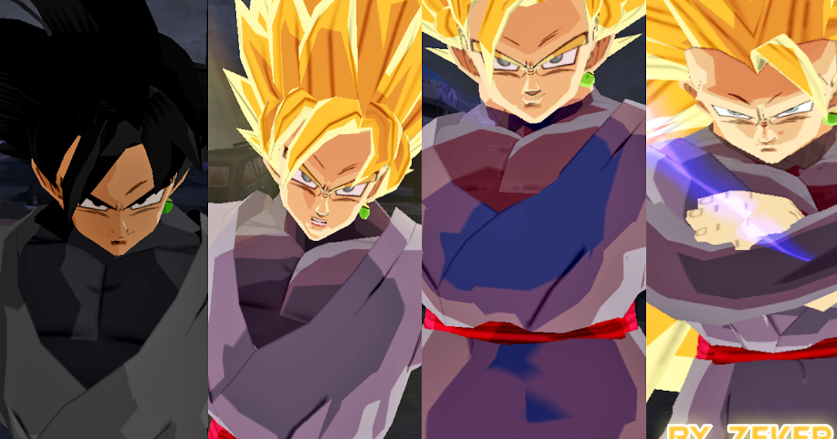 mods dbz BR: GOKU BLACK SUPER SAIYAN FORMS