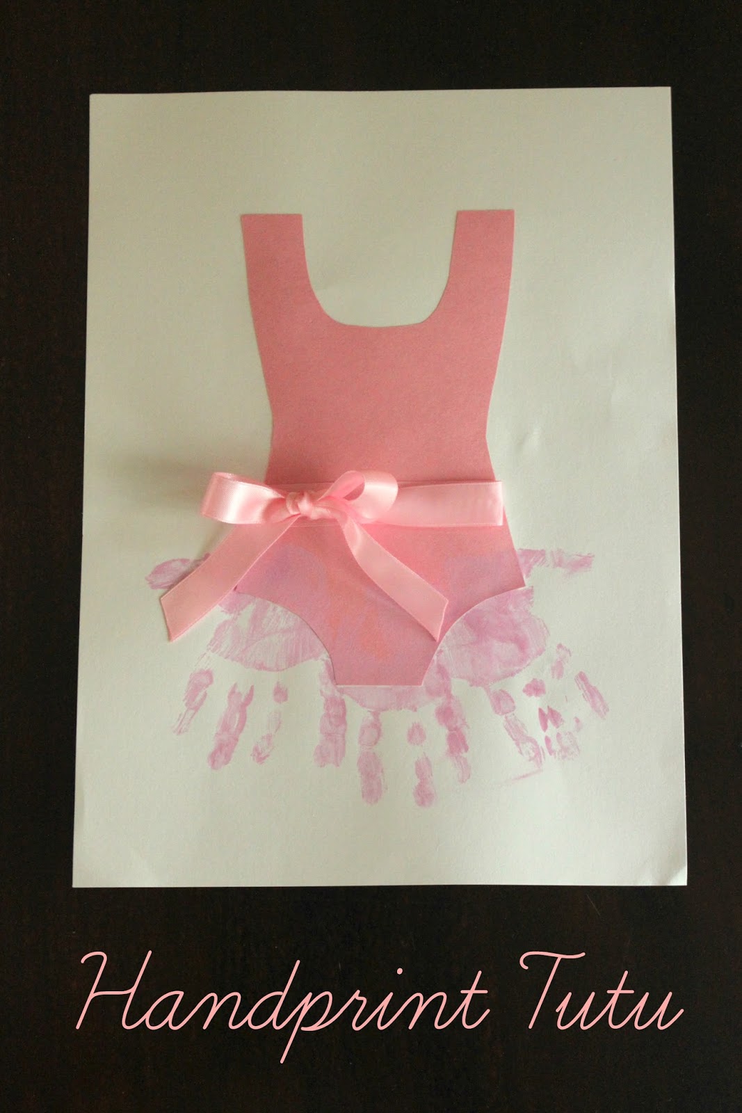 Night Owl Corner: Handprint Tutu Art Craft
