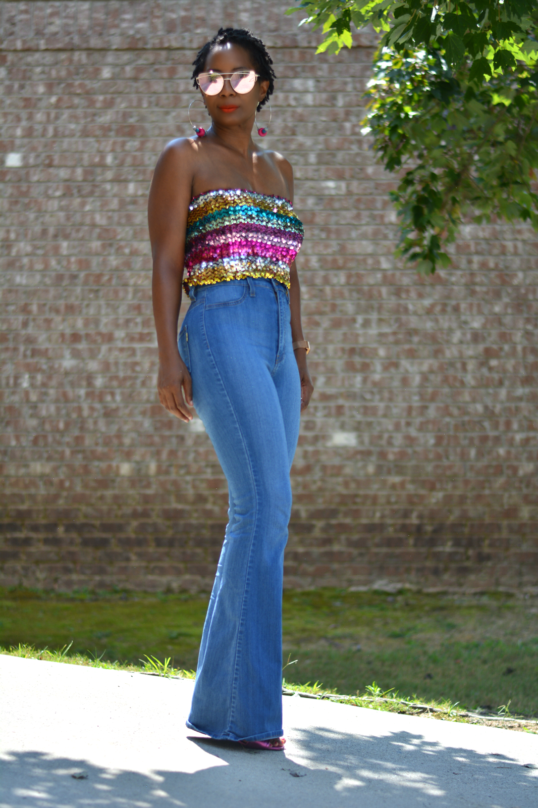 Sequin Tube Tops Give Great Energy | Thriftanista in the City