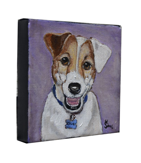 Original Art by Heather Sims: Face 21 Jack Russell Terrier, Eddie ...