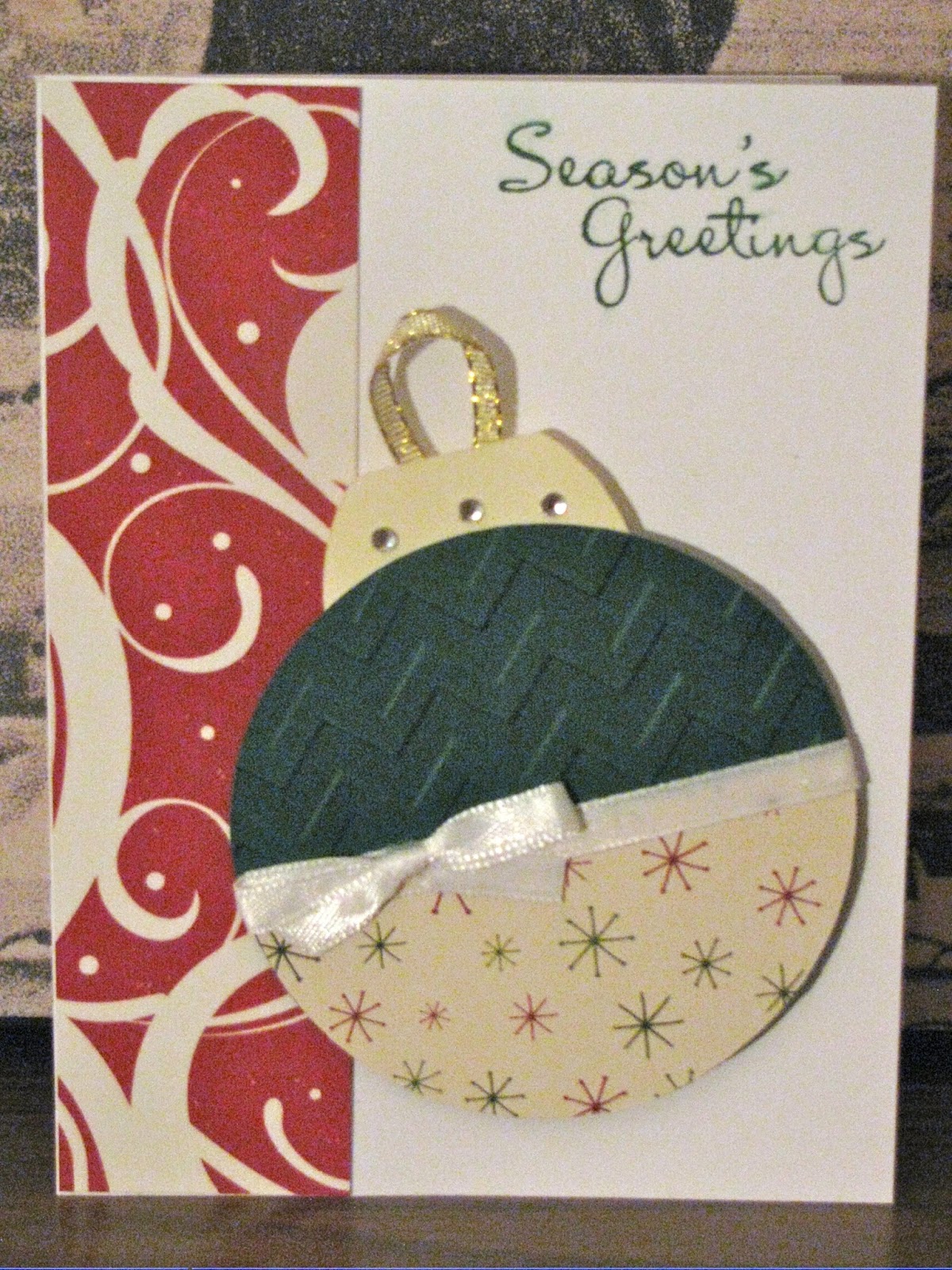 Crafty Paws by Trisha: Christmas Ornament Holiday Card