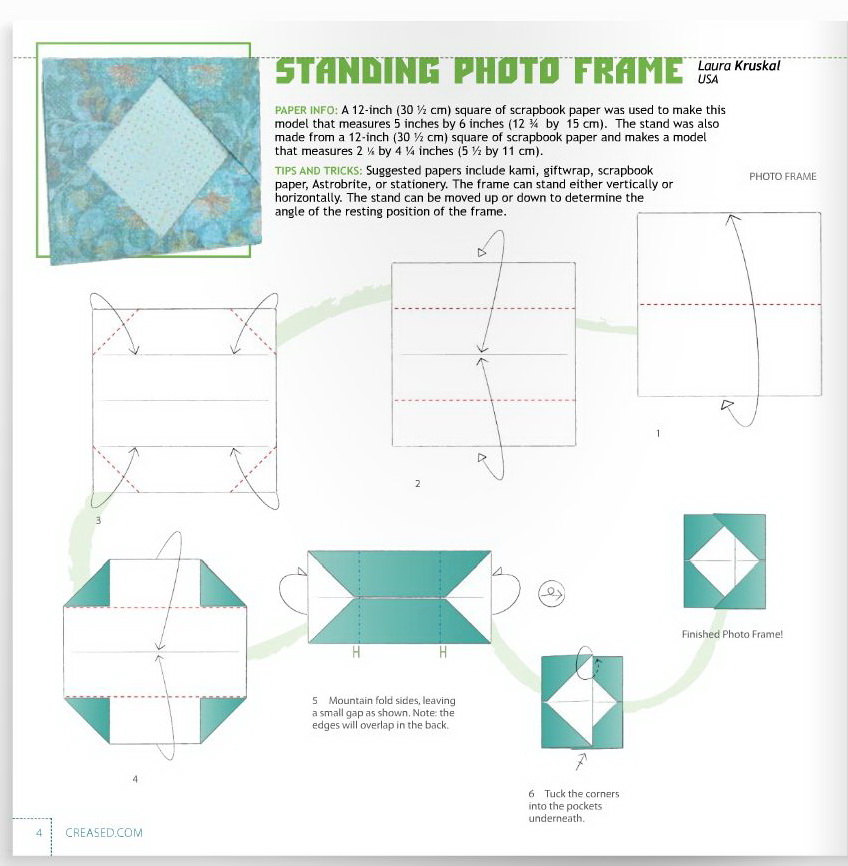 Origami Creased Magazine 4 - Ruby Book Origami