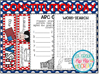 1st Grade Hip Hip Hooray!: Constitution Day and Citizenship Activities ...
