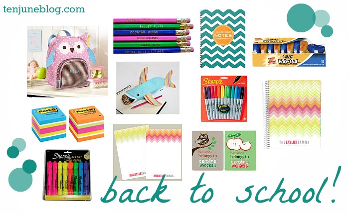 Ten June: Back to School: My Favorite School Gear Roundup