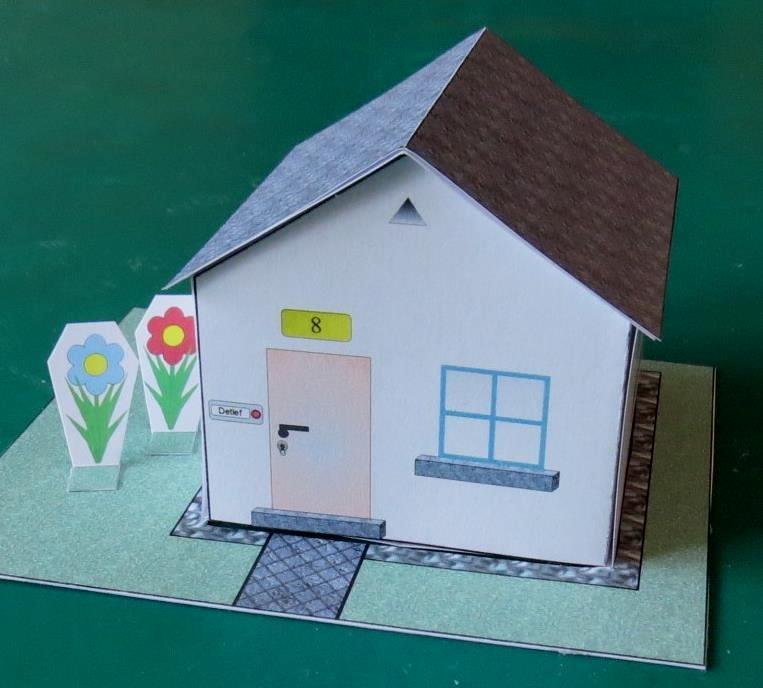 Paper House Model For Kids