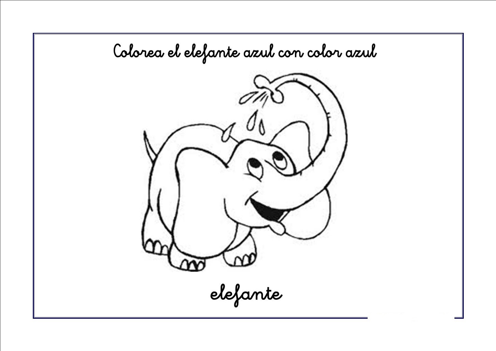 .: Dibujos para colorear en azul