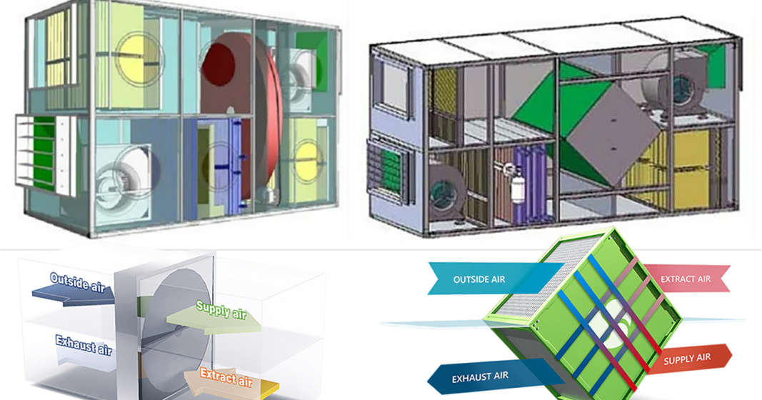 HEAT RECOVERY UNIT (HEAT WHEEL VS HEAT PLATE) ~ Belajar Desain 2D & 3D