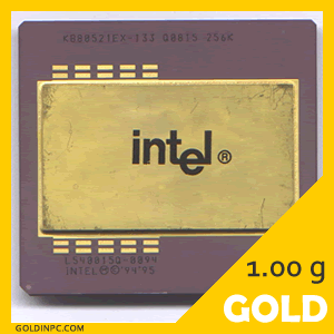 Recycle gold from old computer parts: Where to find gold? INTEL Pentium PRO