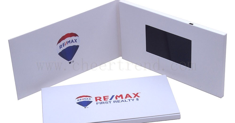 Video Brochure &Video Greeting Card: LOGO design with 4.3 inch screen ...