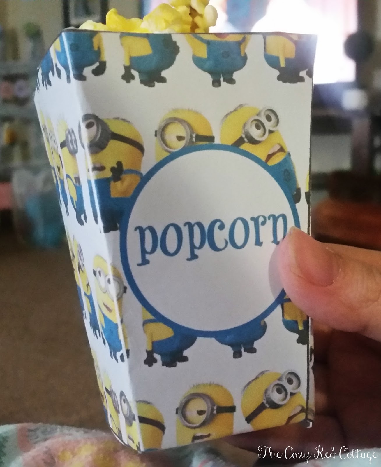 The Cozy Red Cottage: Despicable Me 3 Movie Night & Free Popcorn Boxes